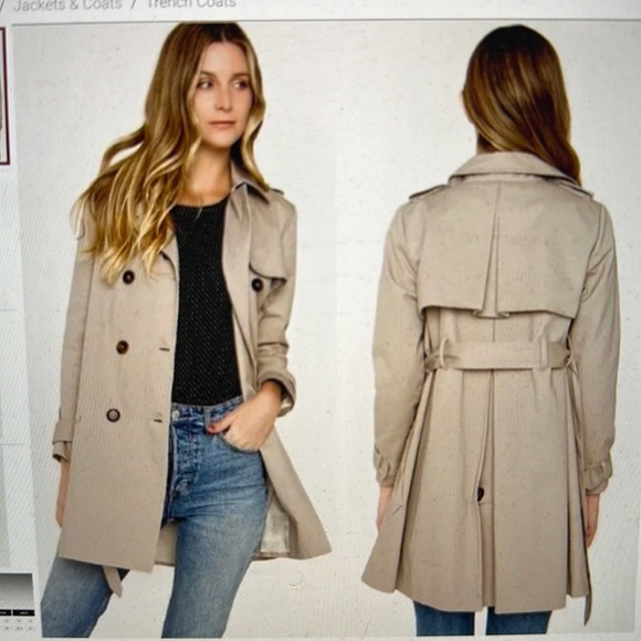 Sugarlips | Jackets & Coats | Sugar Lips Beige Double Breasted Small ...
